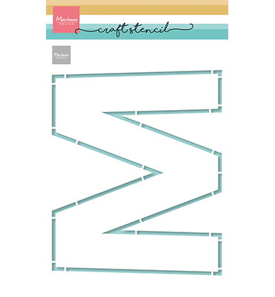 Marianne Design - Craft Stencil - M-Letter | HobbyVision