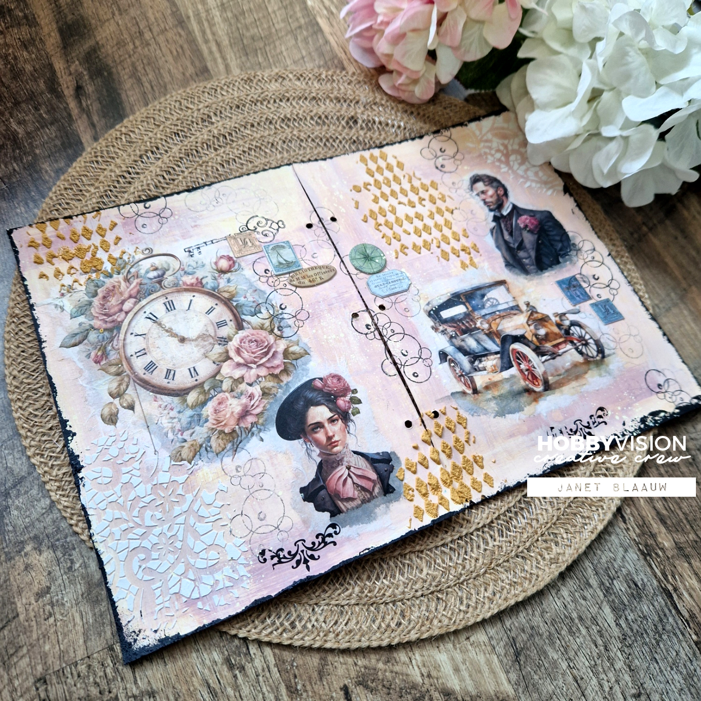 05-07-2023 (Janet Blaauw - Art journal met rice papers and more ...