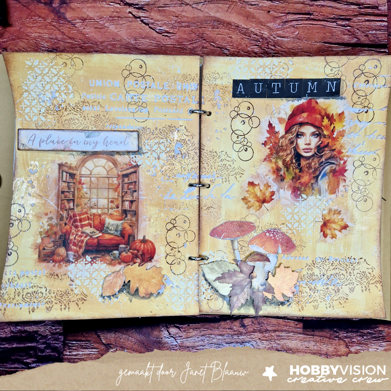 25-10-2023 - Janet Blaauw - Herfst Art Journal Pagina | HobbyVision